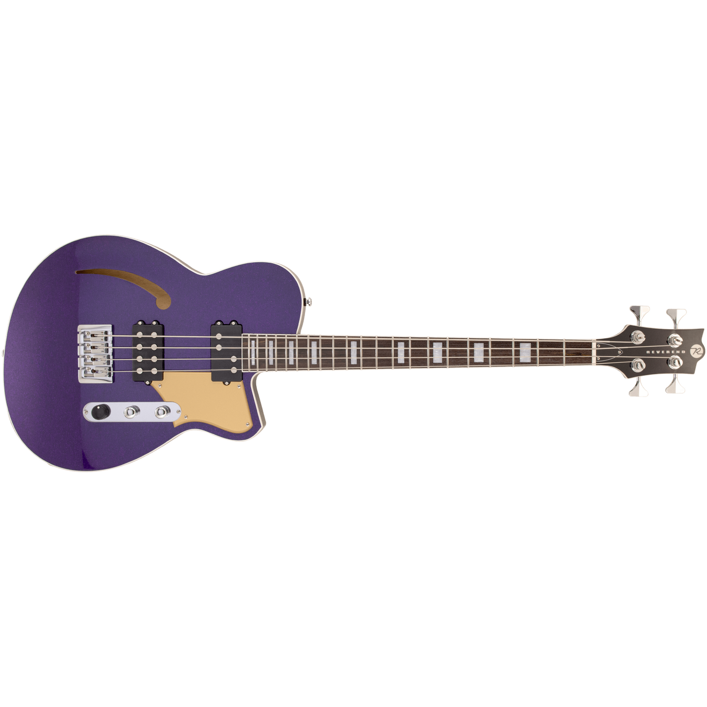 Reverend Linhbacker Bass Purple Sparkle – Deep Tone Music
