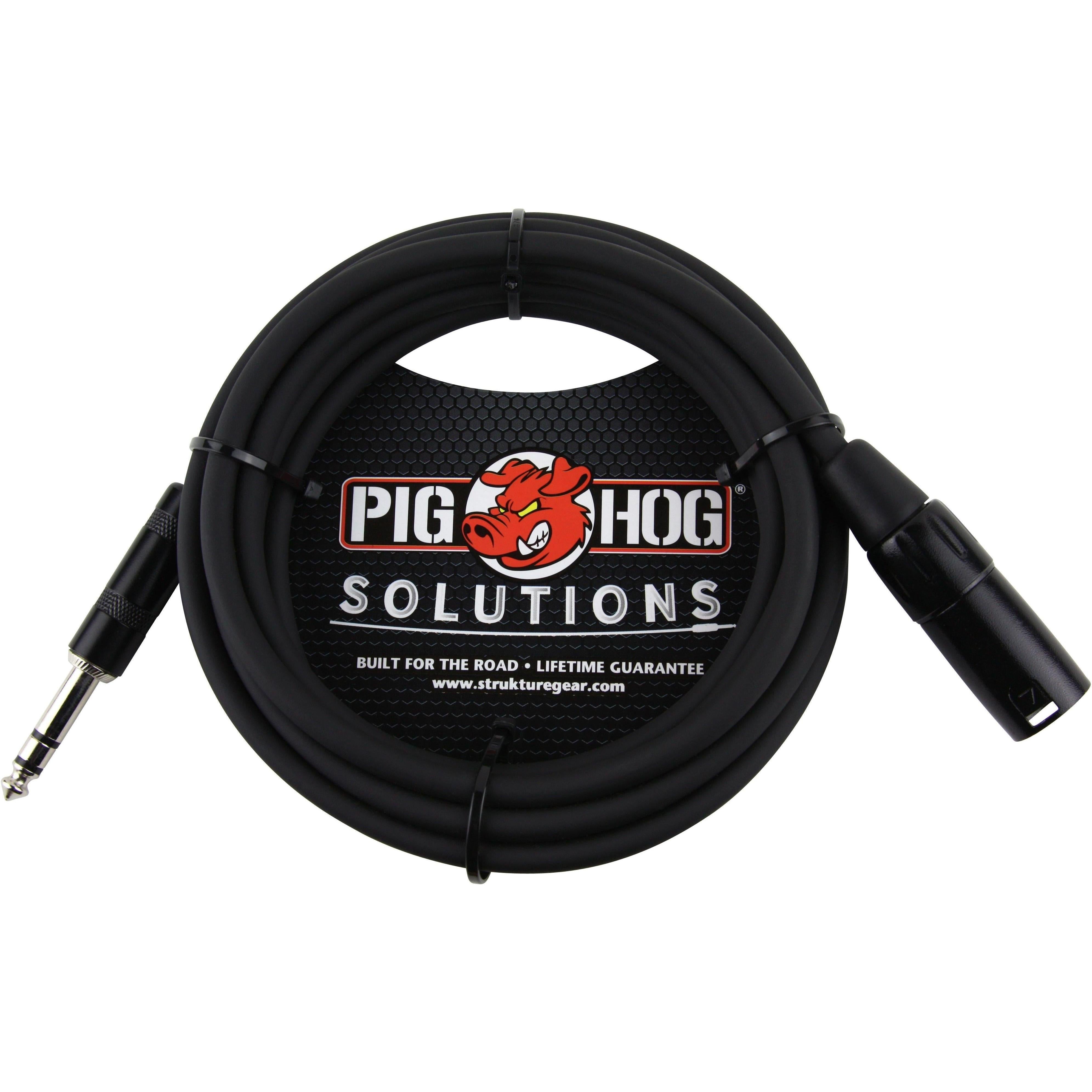 Pig Hog Solutions - 1/4" (Male) TRS to XLR (Male) Balanced Cable - 25 ...
