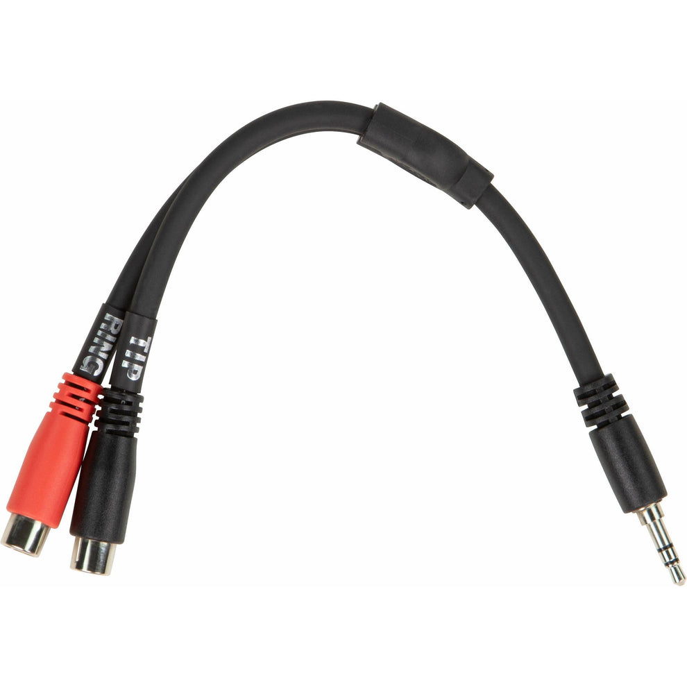 Pig Hog Solutions - Y Cable 3.5mm (Male) TRS to Dual RCA (Female) - 6 ...